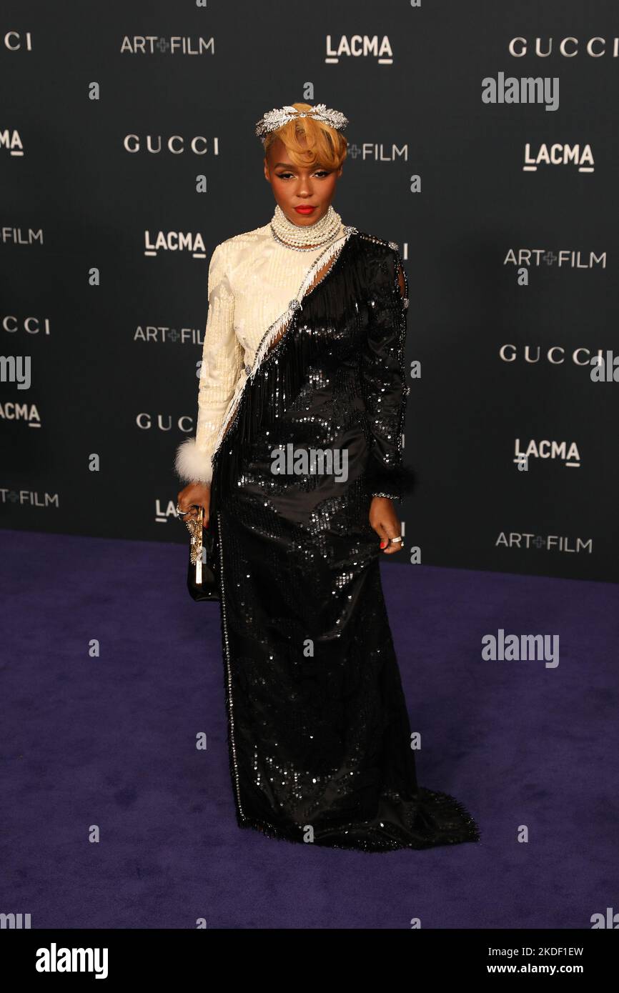 Janelle Monáe arrives at the 2022 LACMA Art + Film Gala held at LACMA ...