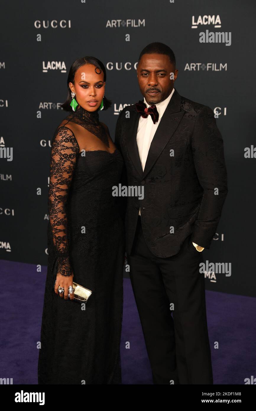 Sabrina Dhowre Elba and Idris Elba arrive at the 2022 LACMA Art + Film ...