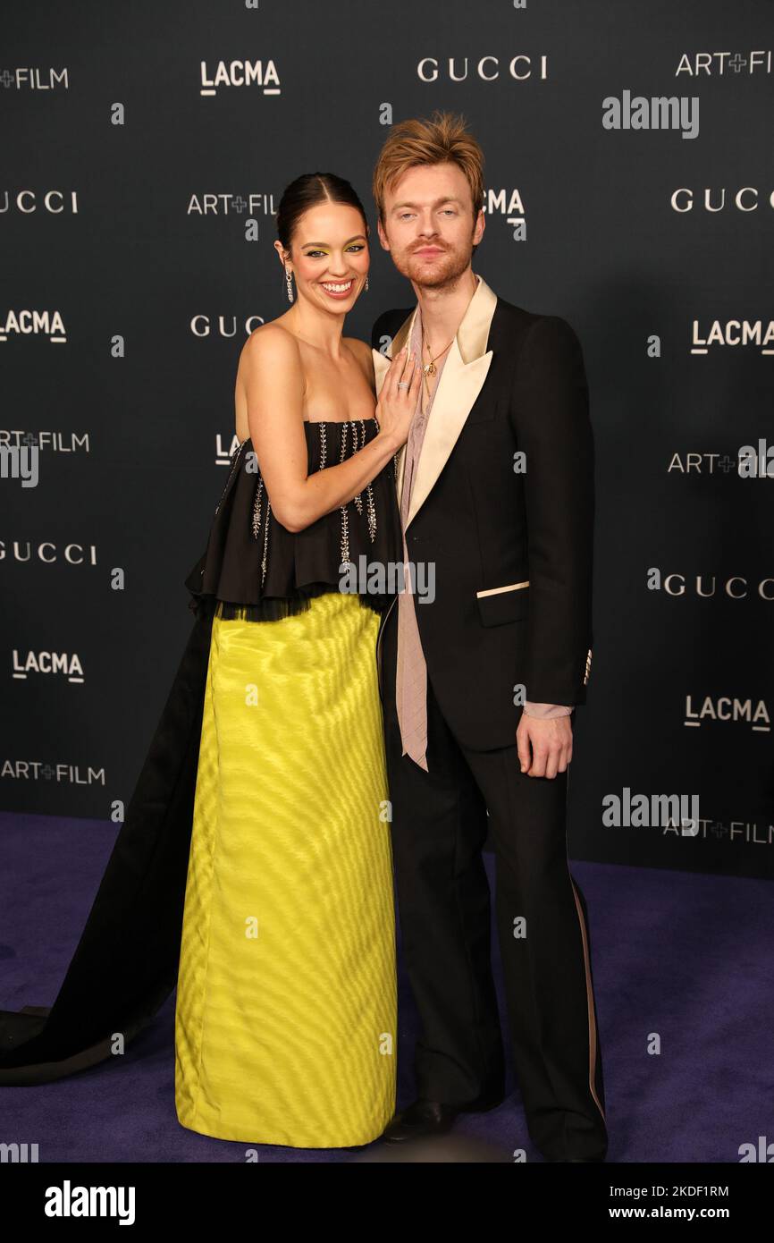 Claudia Sulewski and Finneas arrive at the 2022 LACMA Art + Film Gala ...