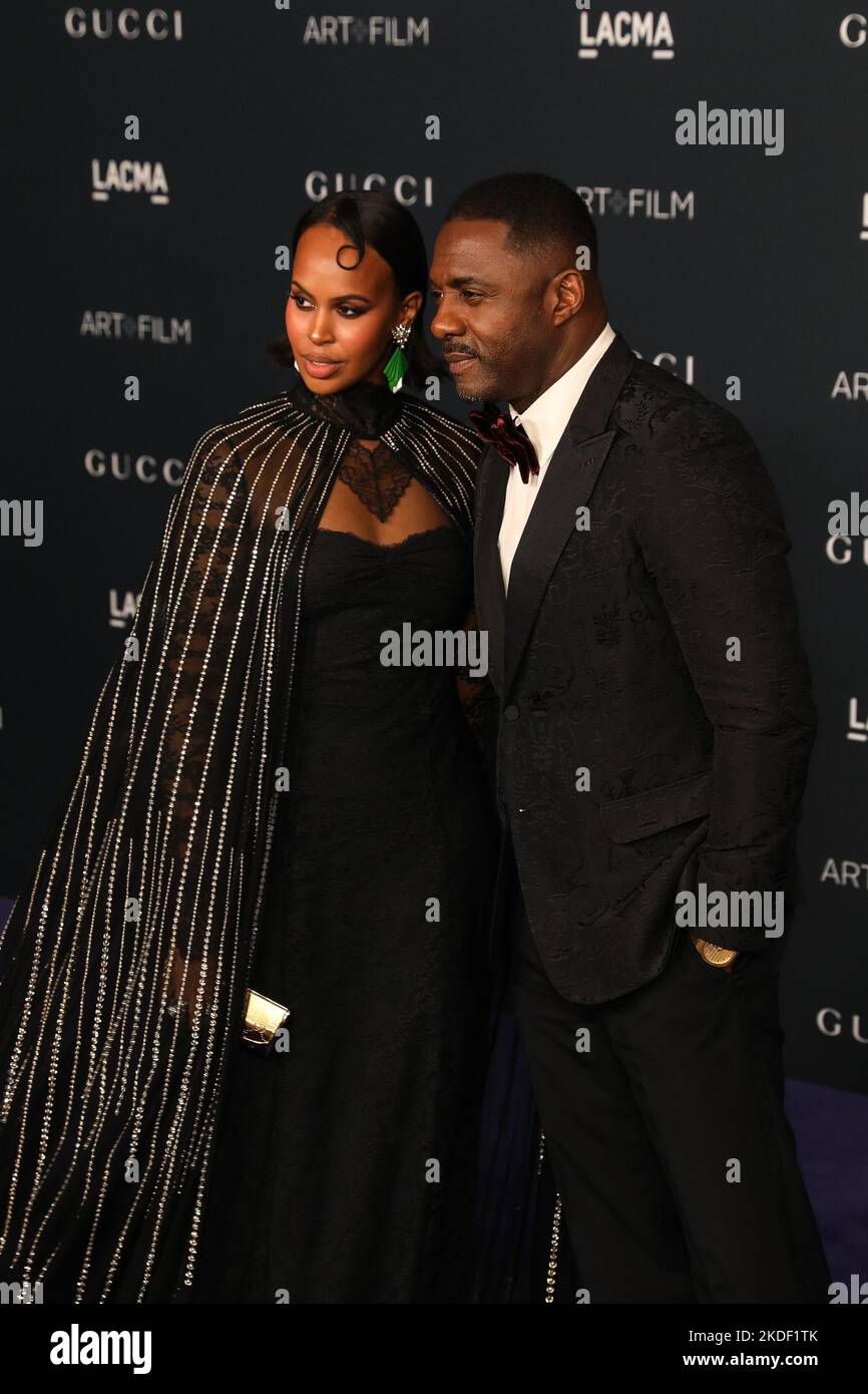 Sabrina Dhowre Elba and Idris Elba arrive at the 2022 LACMA Art + Film ...