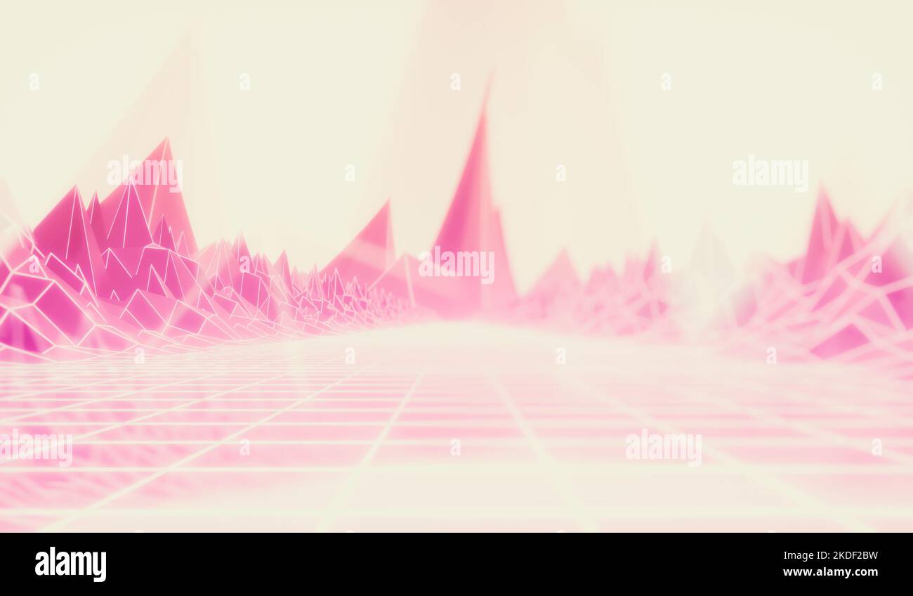 3d wireframe landscape hi-res stock photography and images - Alamy