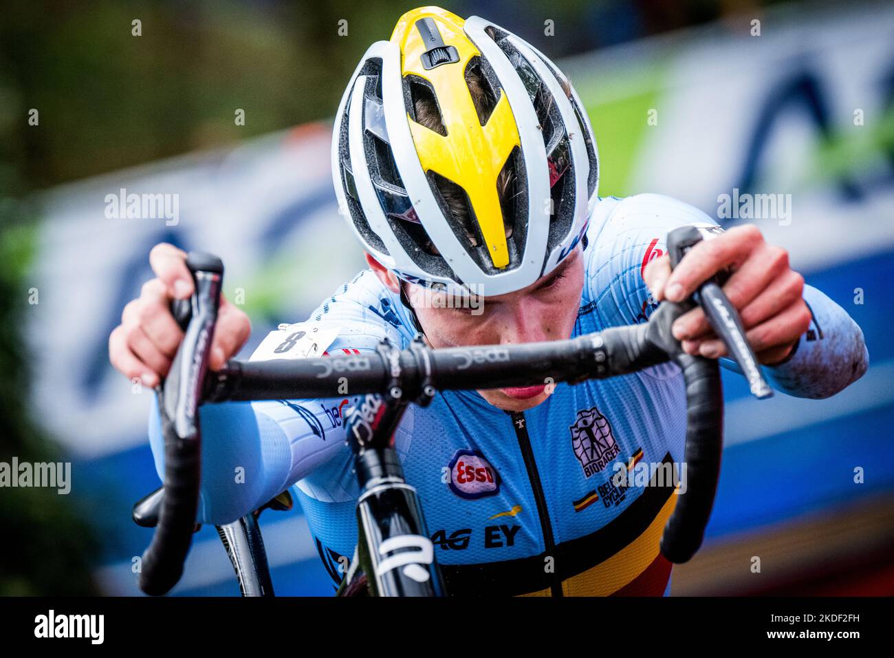 Belgian Viktor Vandenberghe pictured in action during the junior men ...