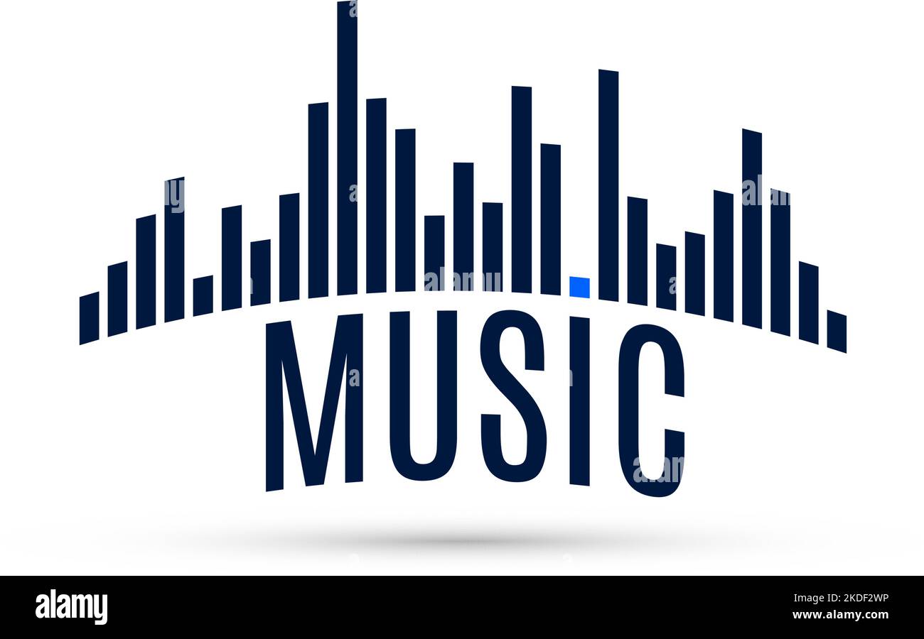 Abstract Equalizer Icon Music Sound Wave for Design on White Stock ...