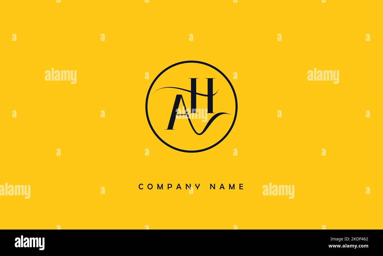 AH, HA Abstract Letters Logo Monogram Stock Vector Image & Art - Alamy