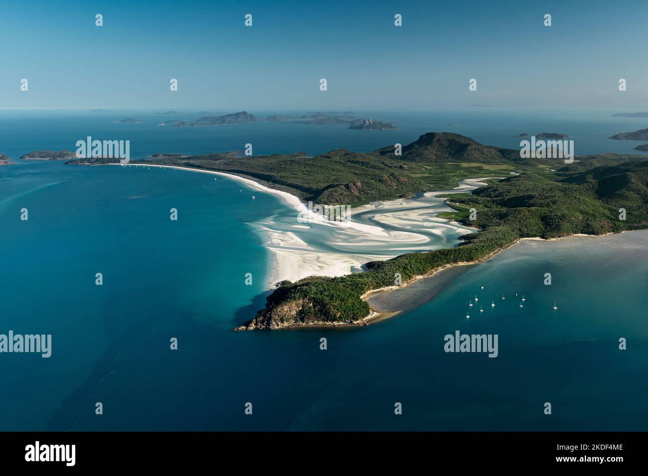 Whitehaven beach whitsundays island aerial hi-res stock photography and ...