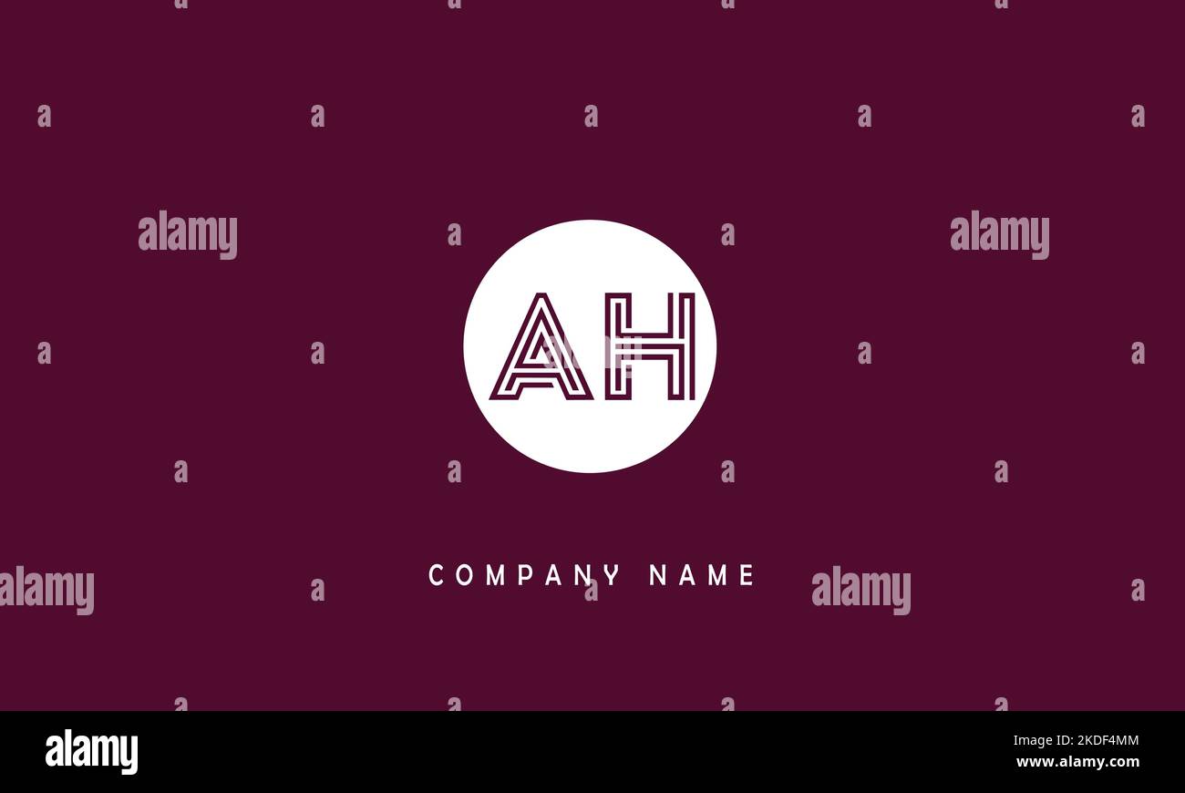 AH, HA Abstract Letters Logo Monogram Stock Vector Image & Art - Alamy
