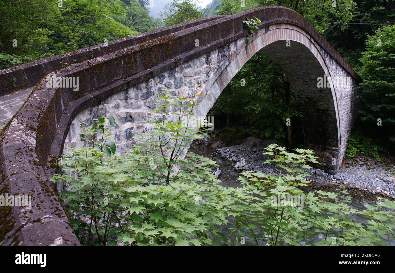 Historical Mikron Bridge - Rize - TURKEY Stock Photo - Alamy