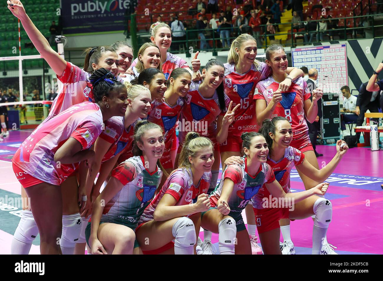 MAGDALENA STYSIAK and during Vero Volley Milano vs CBF Balducci H.R ...