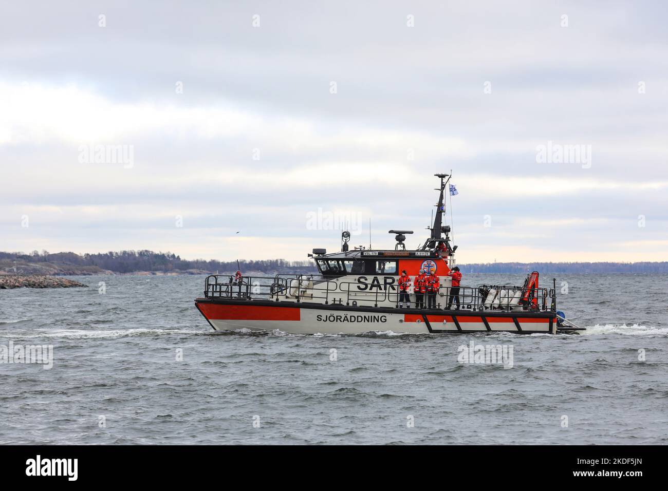 Helsinki, Finland. 05th Nov, 2022. SAR rescue ship heading to the South ...