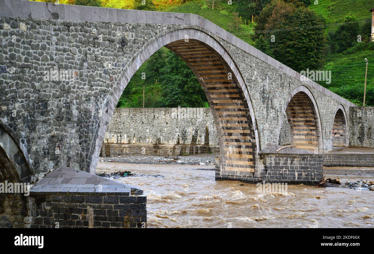 Located in Rize, Turkey, the Historical Big Bridge is one of the ...