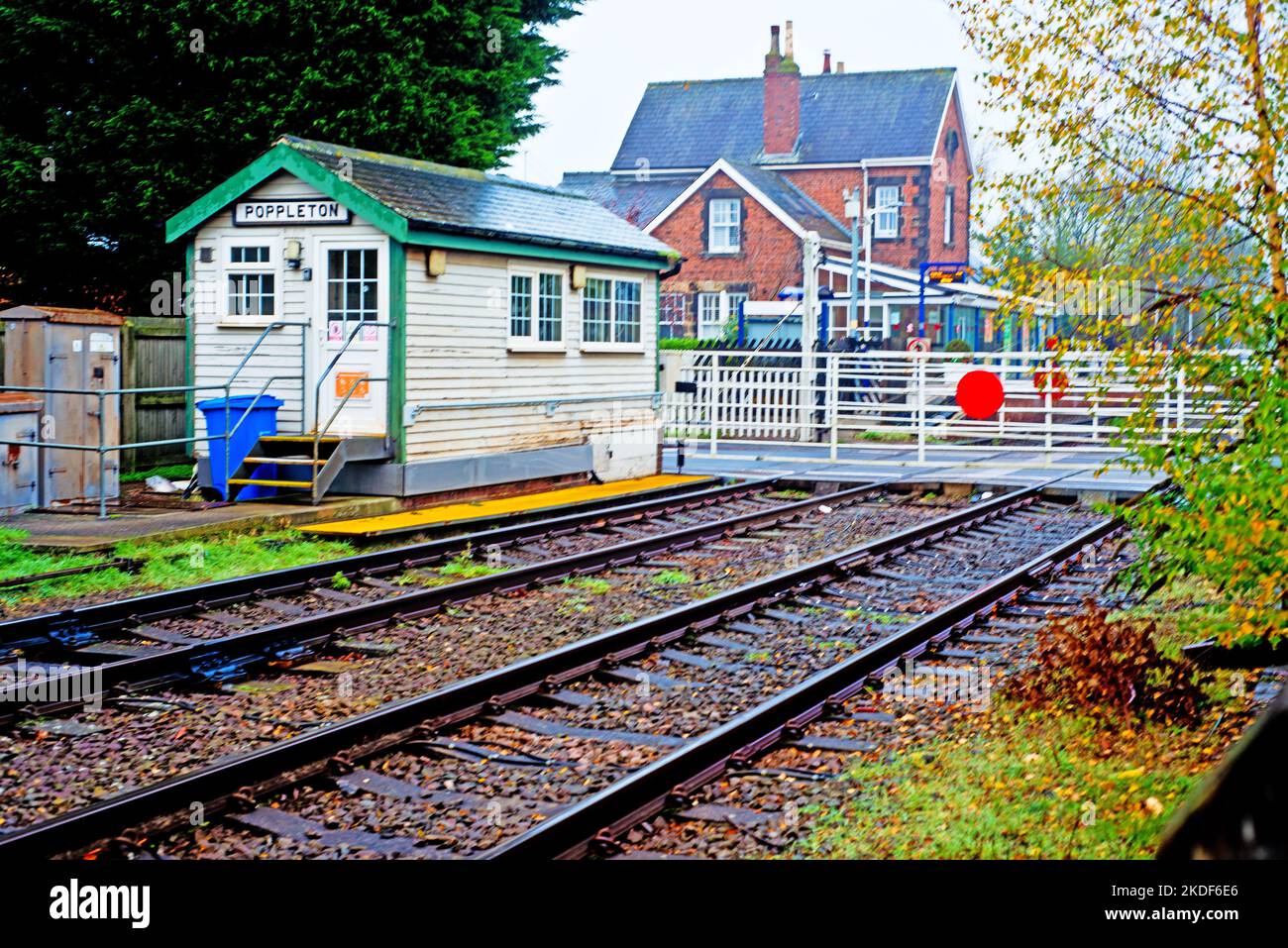 Signal Box and Level Crossing, Poppleton, North Yorkshire, England ...