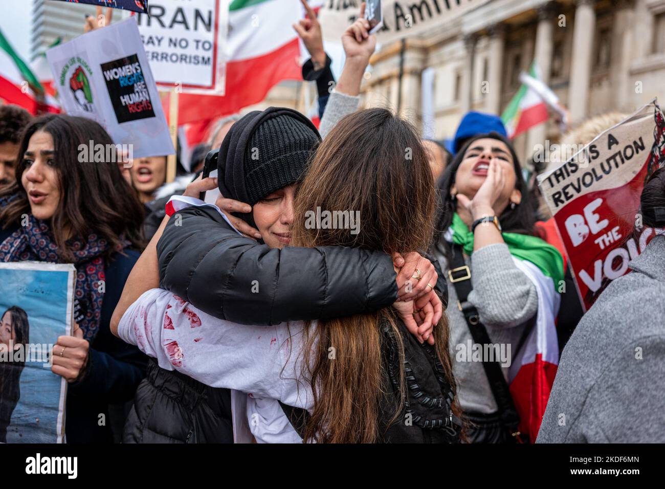 Protest Continued In Central London Over The Death Of Mahsa Amini