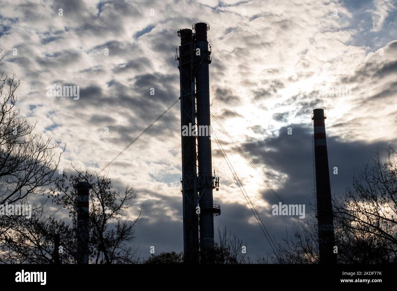 chimney of a factory Stock Photo - Alamy