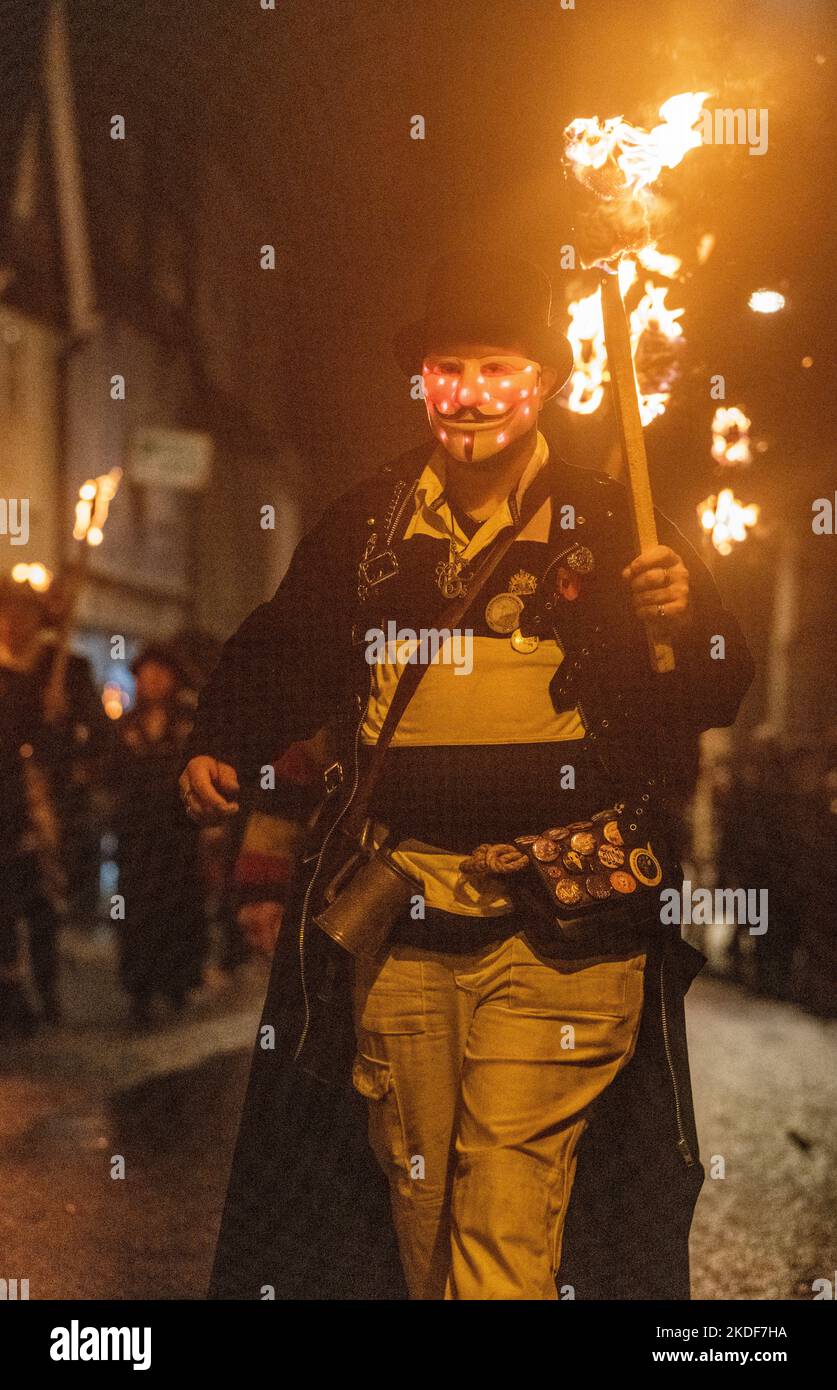 Bonfire Night Lewes, East 5th November Sussex, Britain Stock Photo - Alamy