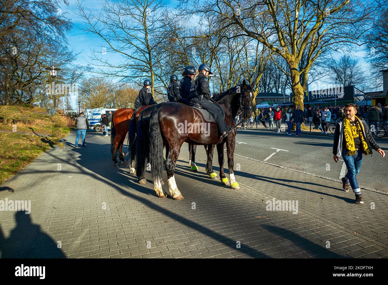 Signal Iduna Park. Football stadium of Borussia Dortmund Stock Photo ...