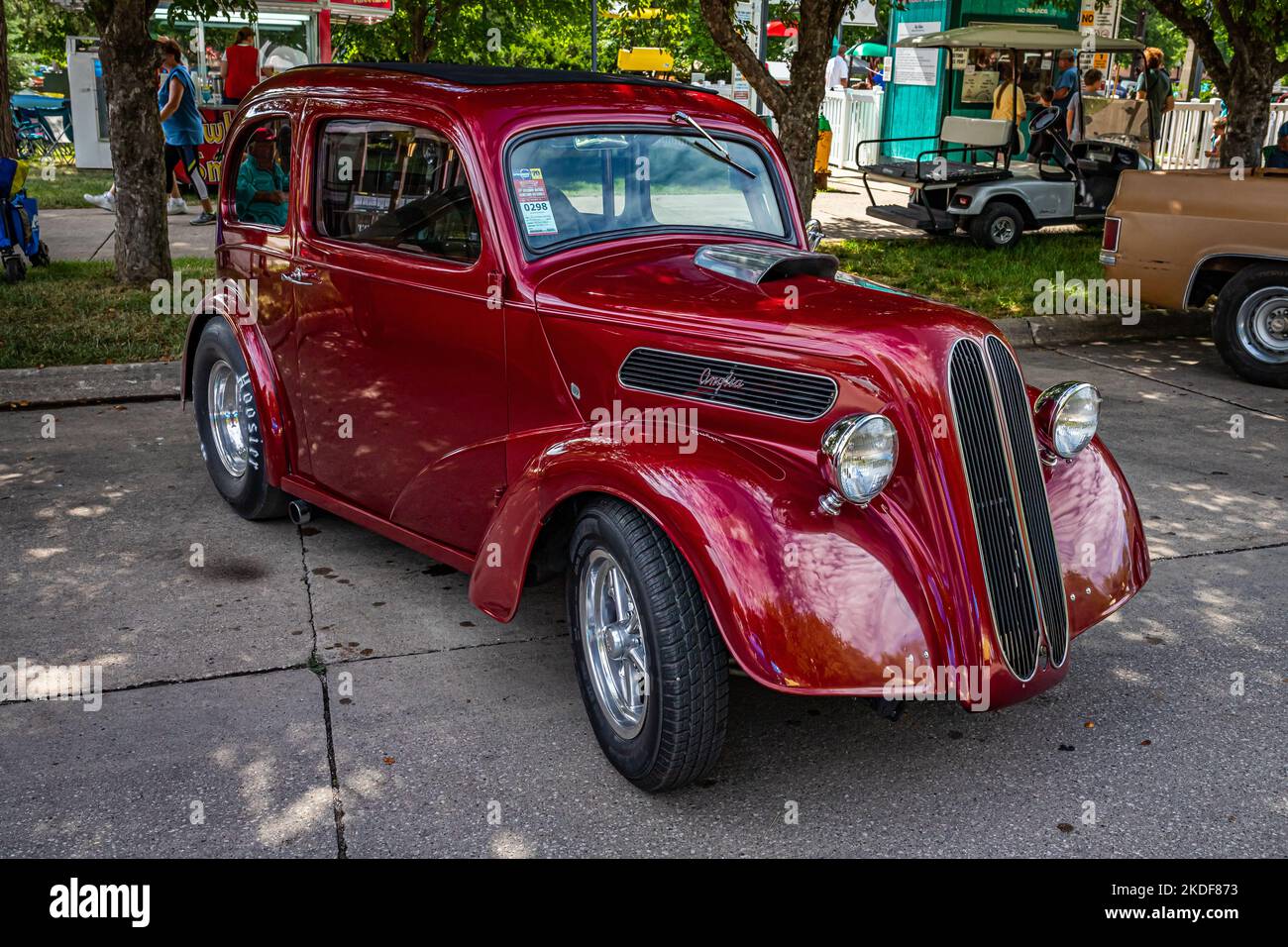 Des Moines, IA - July 01, 2022: High perspective front corner view of a ...