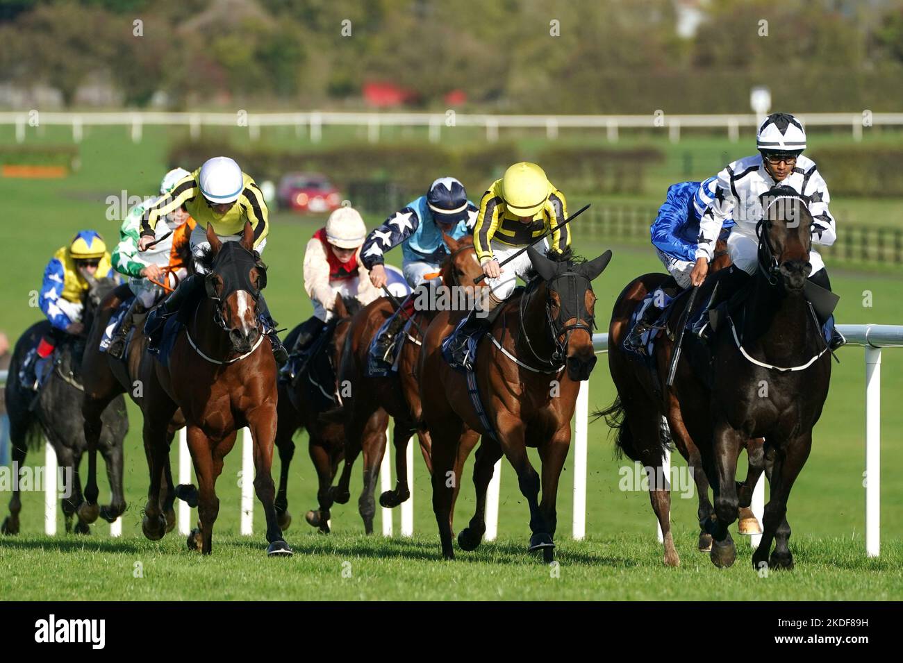 Wave Machine and jockey Yudish Geerdharry (right) on the way to winning ...