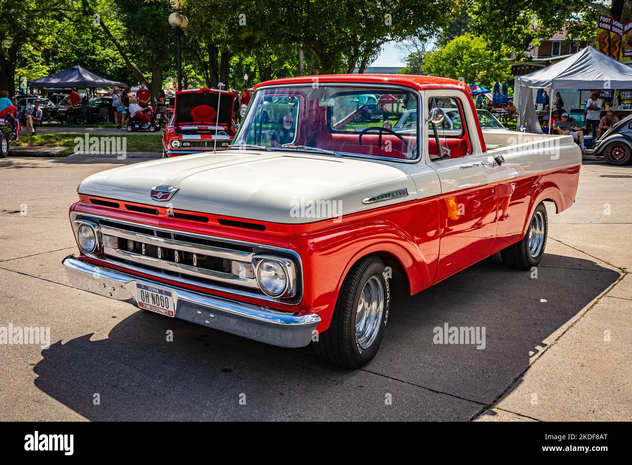 Des Moines, IA - July 01, 2022: High perspective front corner view of a ...