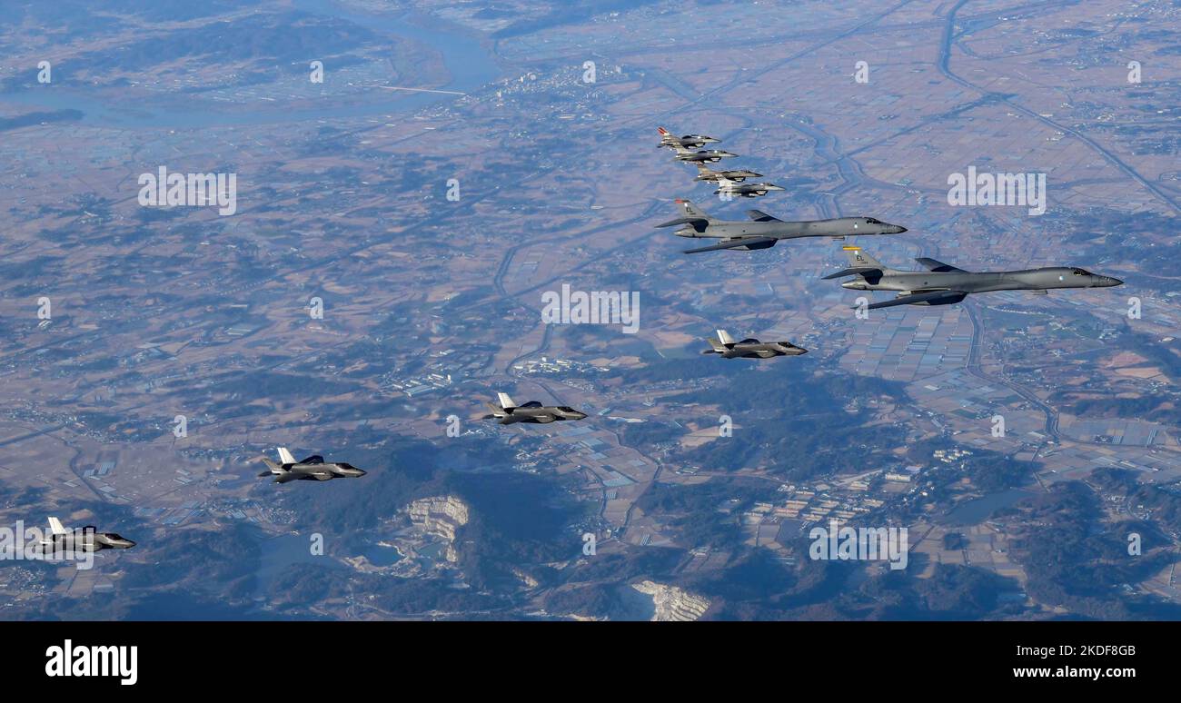 5 November 2022 – Seoul, South Korea: (In this photos handout) Two U.S ...