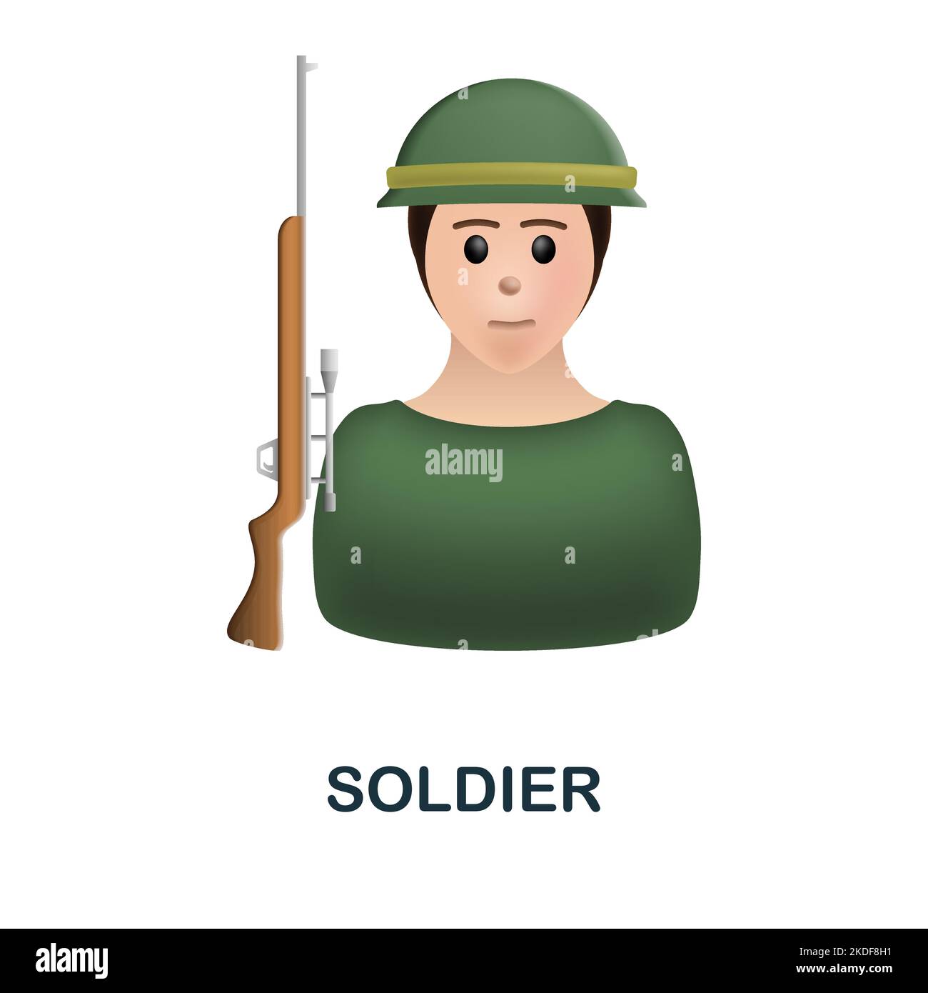 Soldier icon. 3d illustration from war collection. Creative Soldier 3d ... Soldier icon. 3d illustration from war collection. Creative Soldier 3d ...