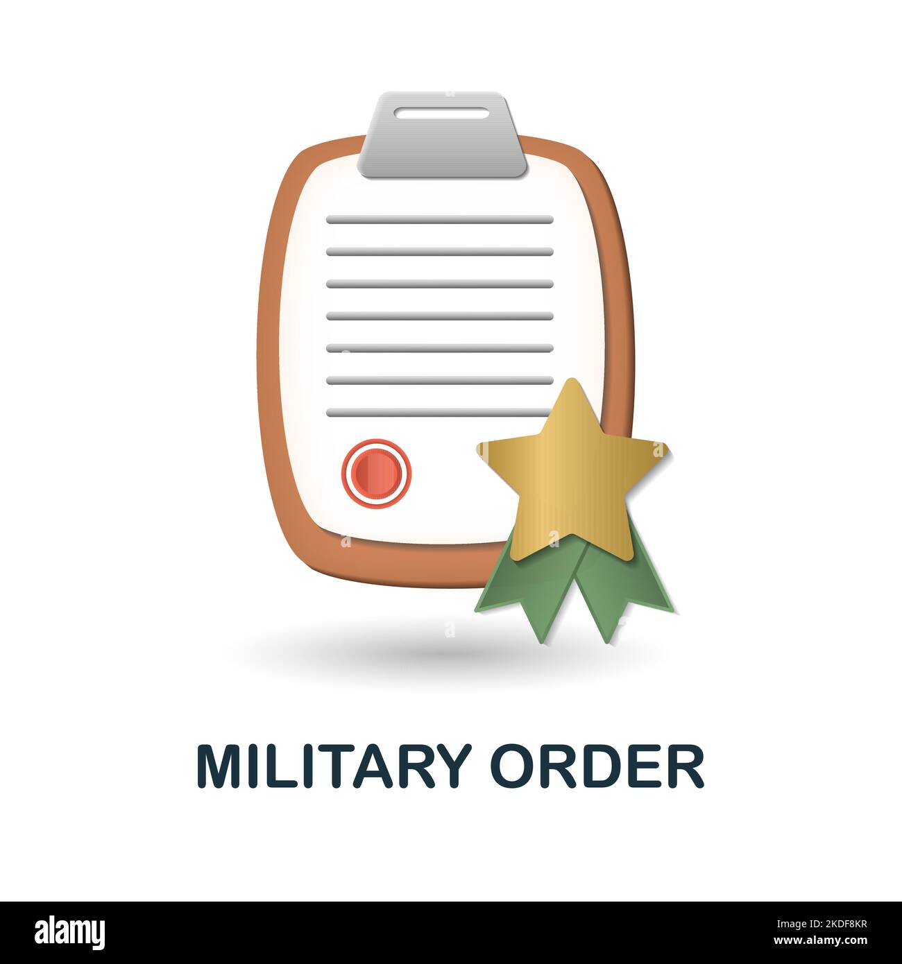 Military Order icon. 3d illustration from war collection. Creative ...