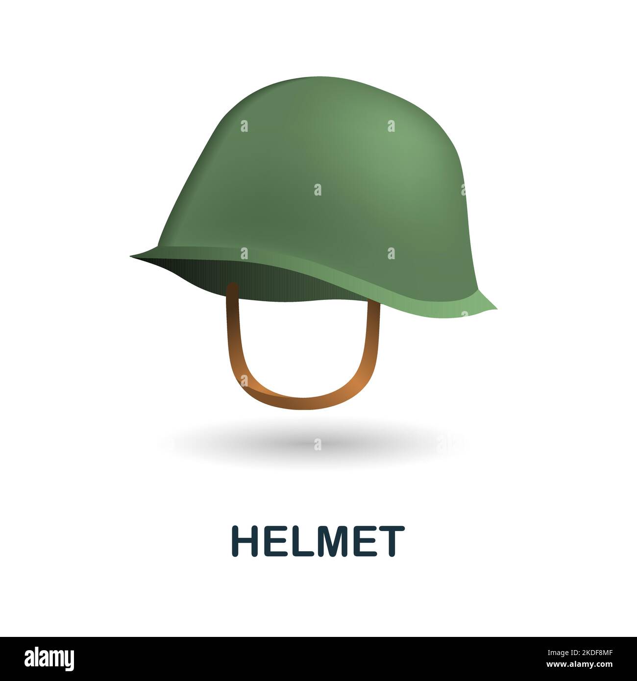 Helmet icon. 3d illustration from war collection. Creative Helmet 3d ...