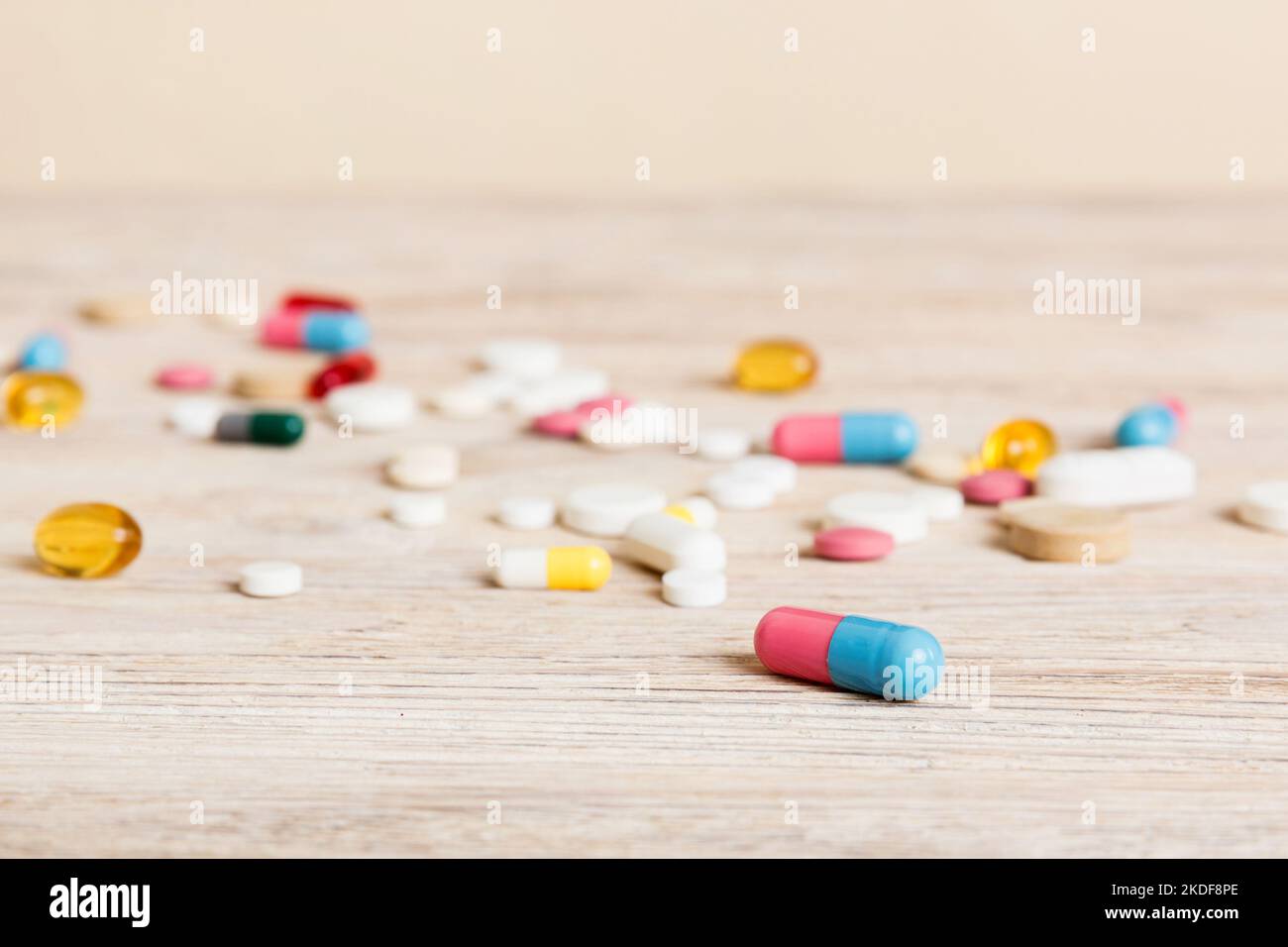 Collection Of Various Medical Tablets And Pills. Assorted ...