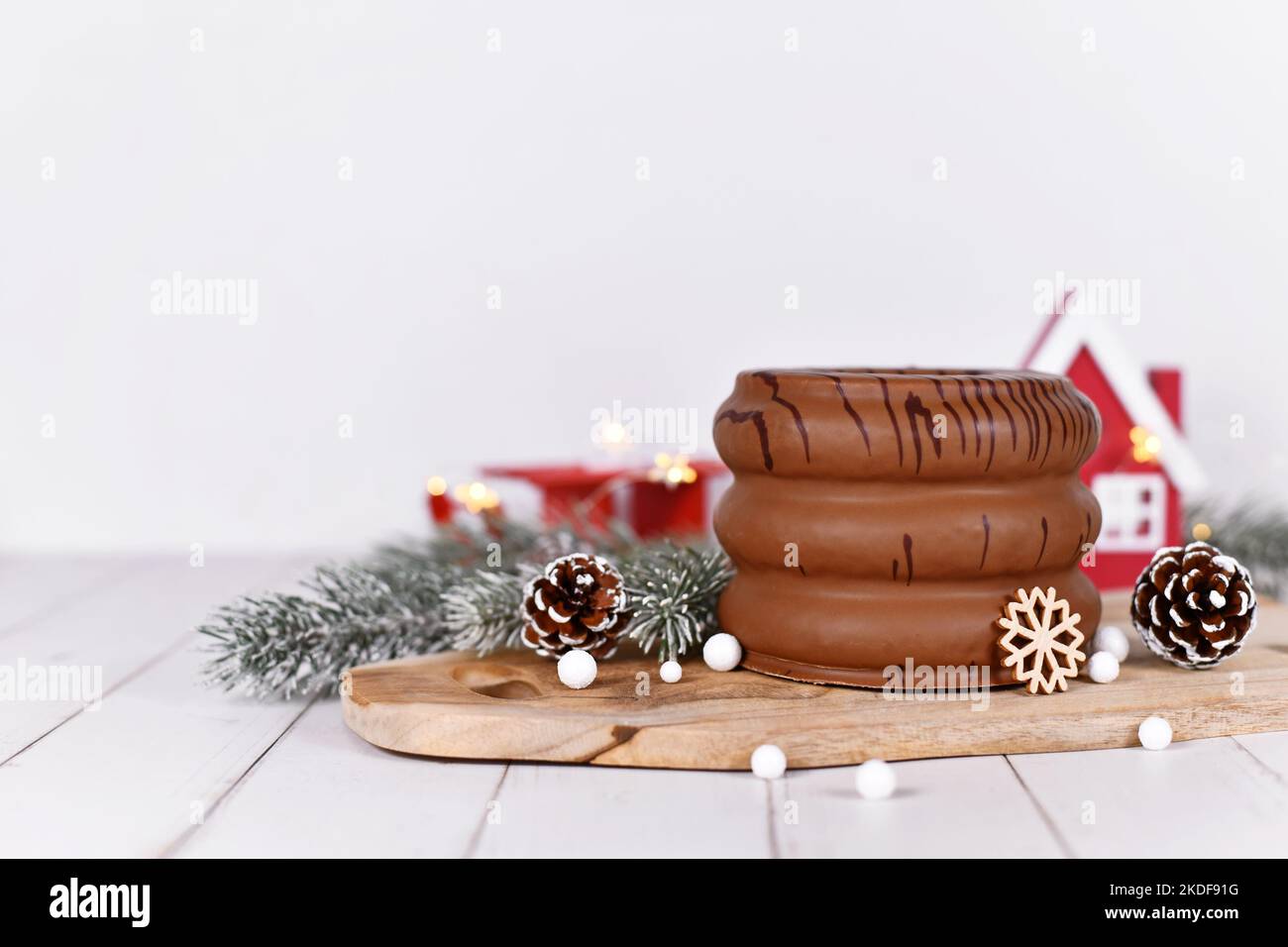 Traditional German layered winter cake showing layers inside called ...
