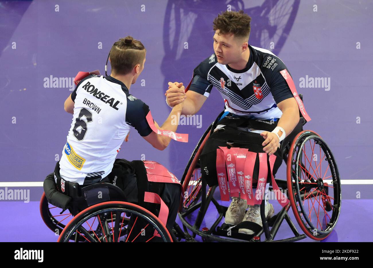 England's Jack Brown (left) celebrates with Tom Halliwell after scoring ...