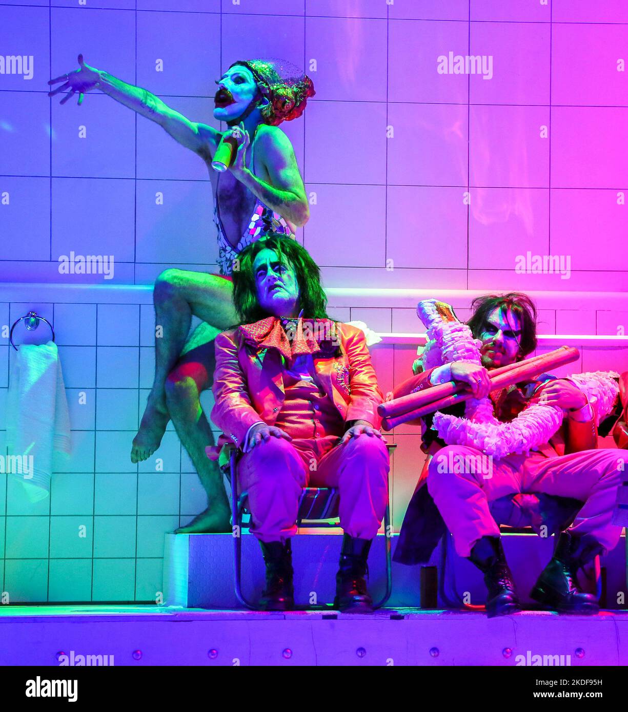 front, l-r: Robert Hayward (The Caller), Simon Wilding (Judge of the ...