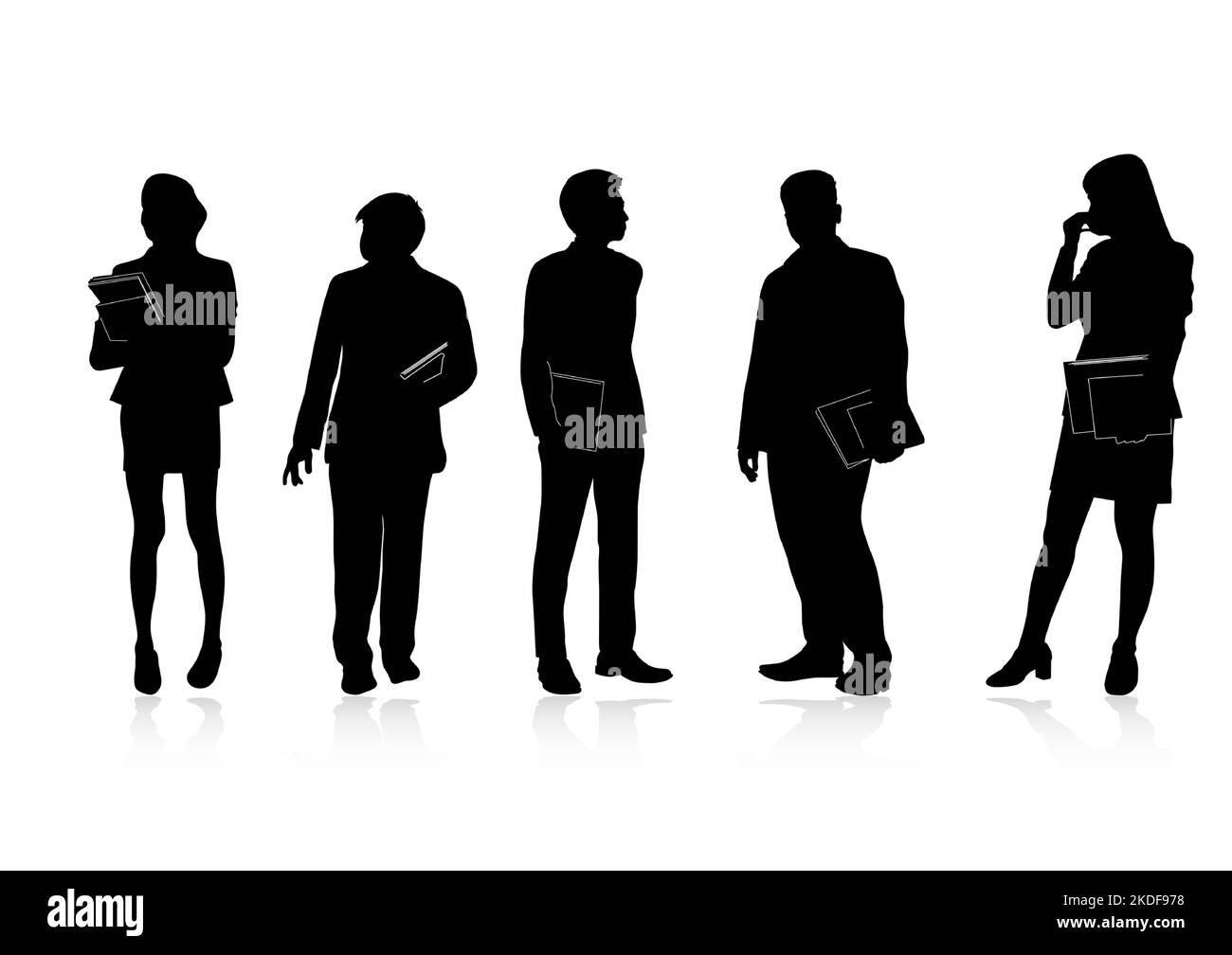 Business people with white background vector illustration Stock Vector ...