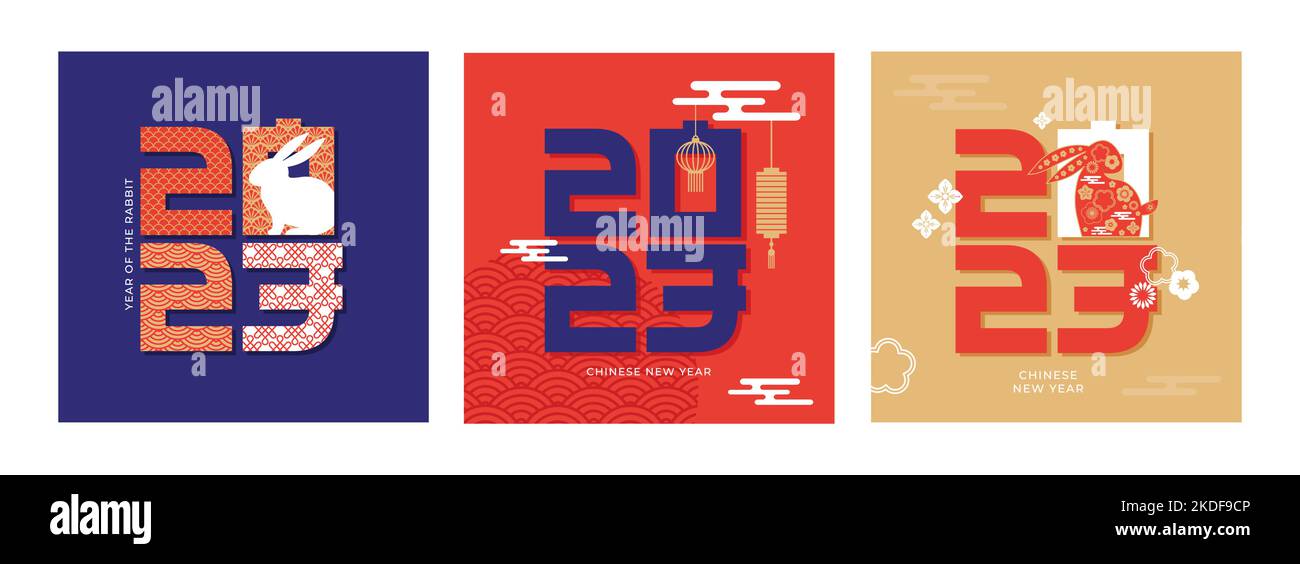 Chinese new year 2023 year of the rabbit - Chinese zodiac symbol, Lunar ...