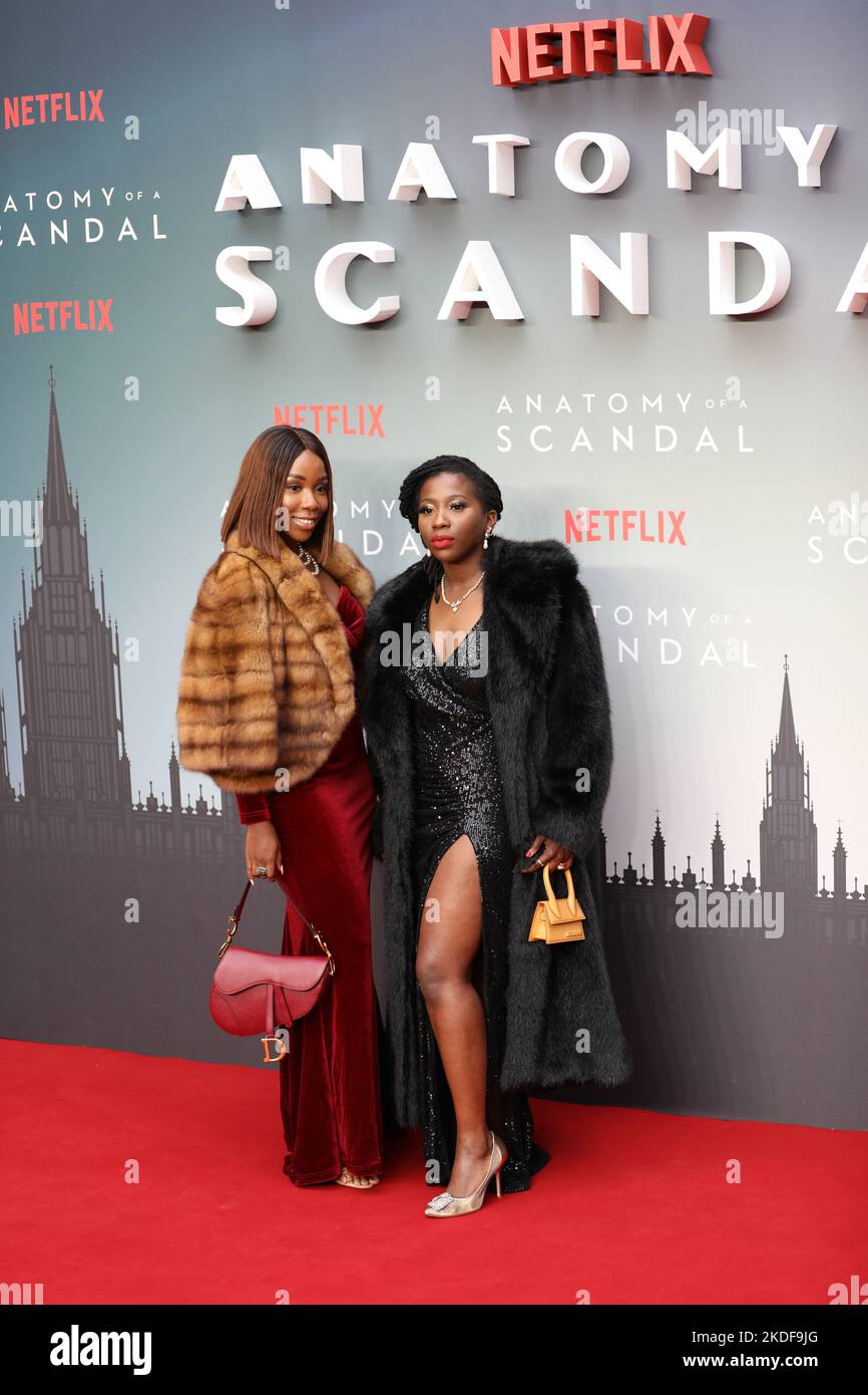 Guests attend the World premiere of 'Anatomy of a Scandal' at the Curzon Mayfair in London Stock ...