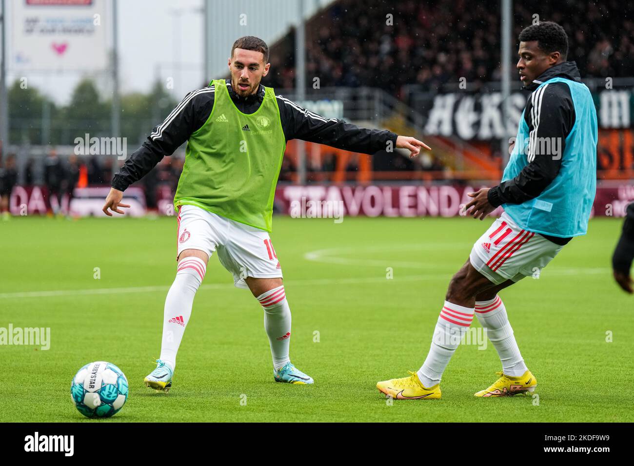 Volendam - Orkun Kokcu of Feyenoord, Javairo Dilrosun of Feyenoord during the match between FC ...