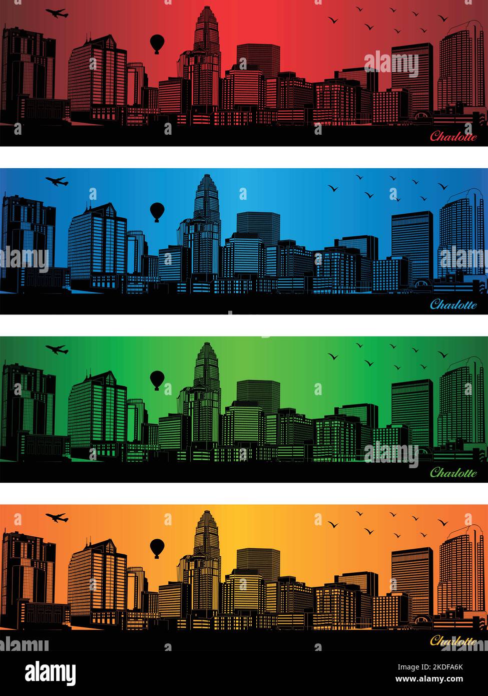 City landmarks illustrations Stock Vector Images - Alamy