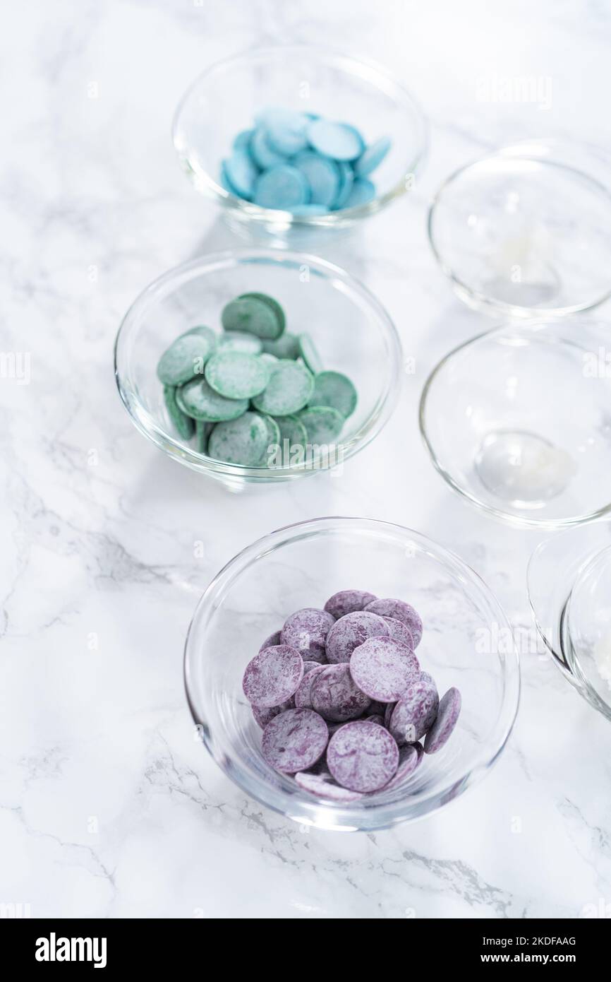 Chocolate mermaid tails Stock Photo - Alamy