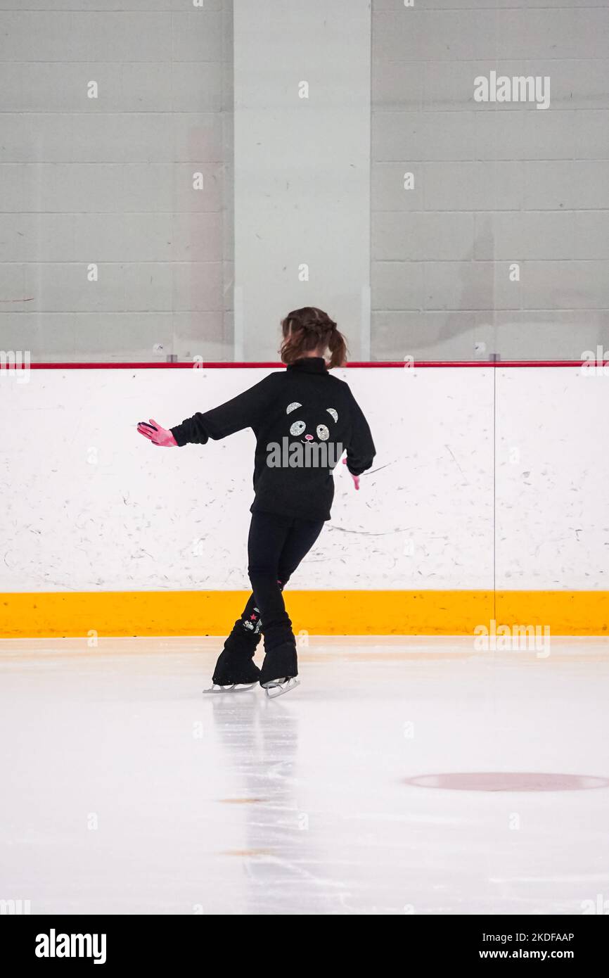 Figure skating practice Stock Photo - Alamy
