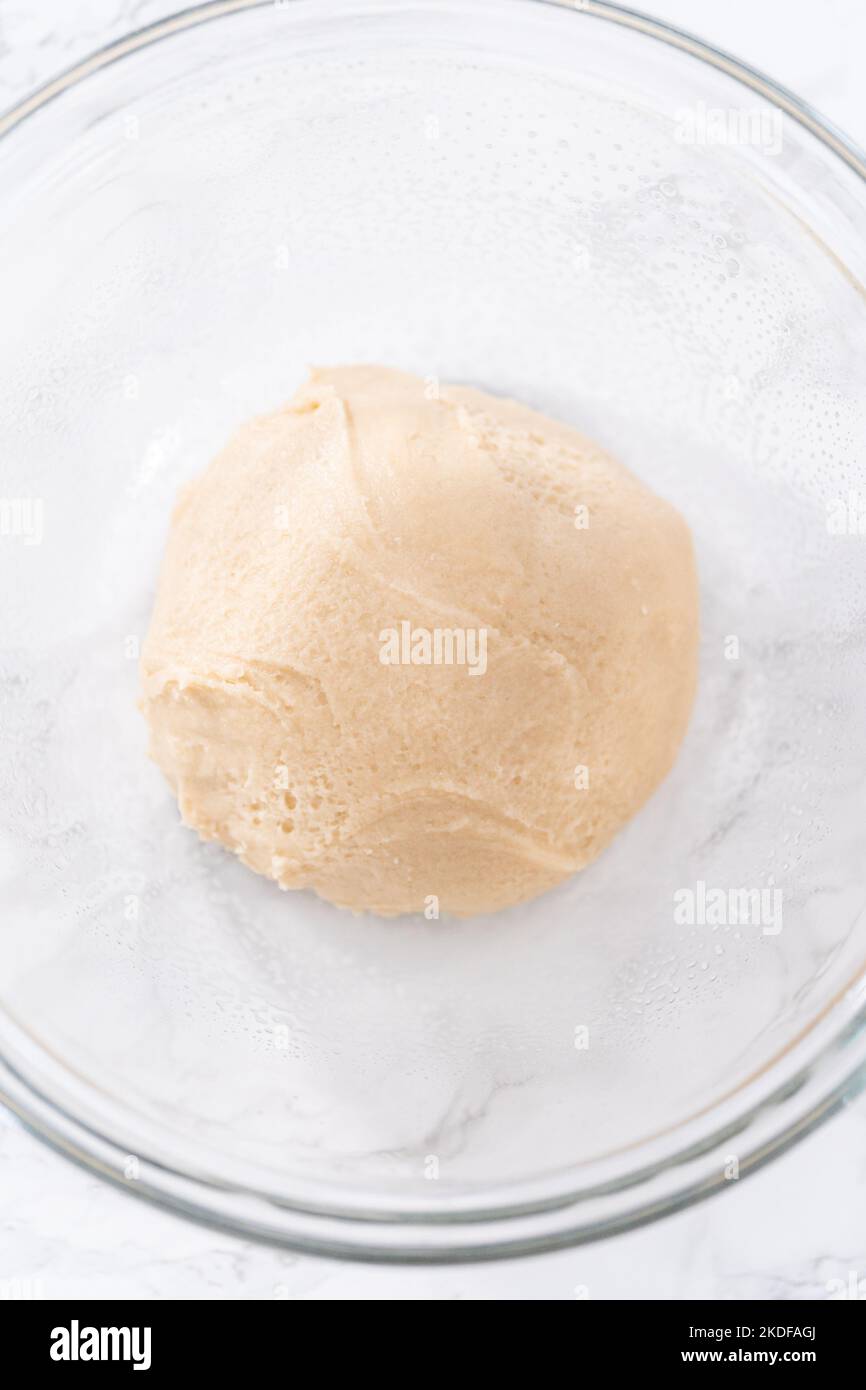 Cinnamon Dessert Pizza Stock Photo - Alamy