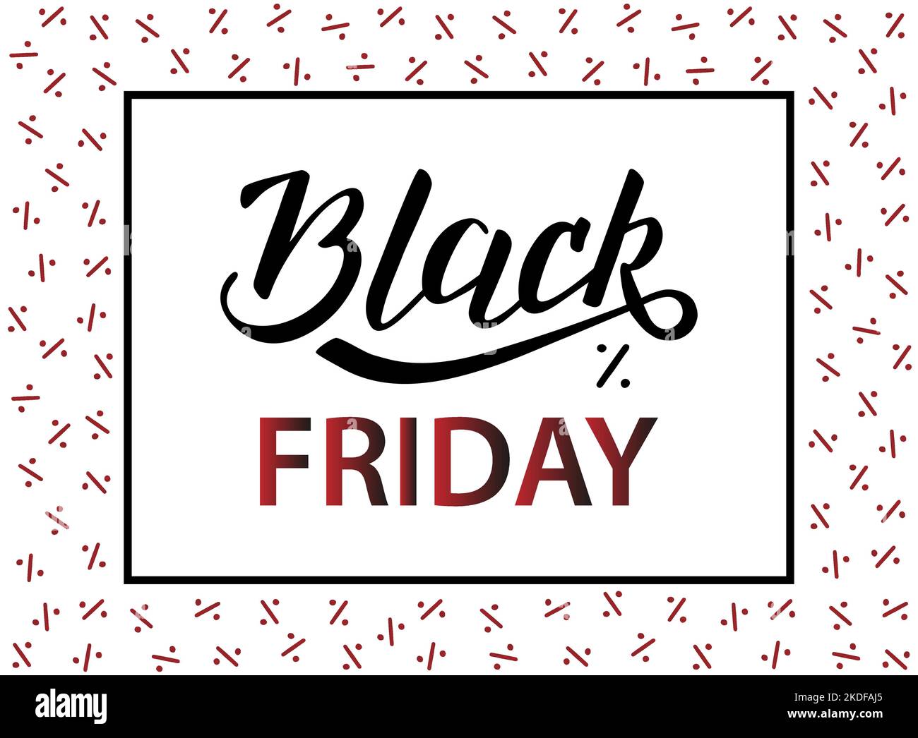 Black Friday handwritten lettering modern brush calligraphy. On the ...
