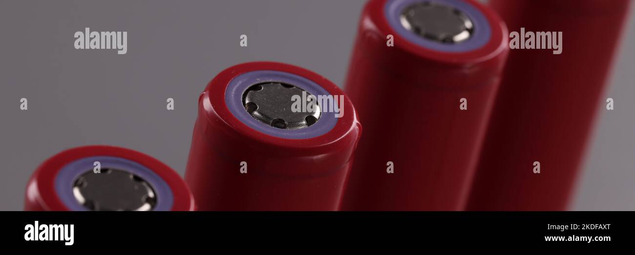 Four rechargeable batteries set, lithium battery and important power ...