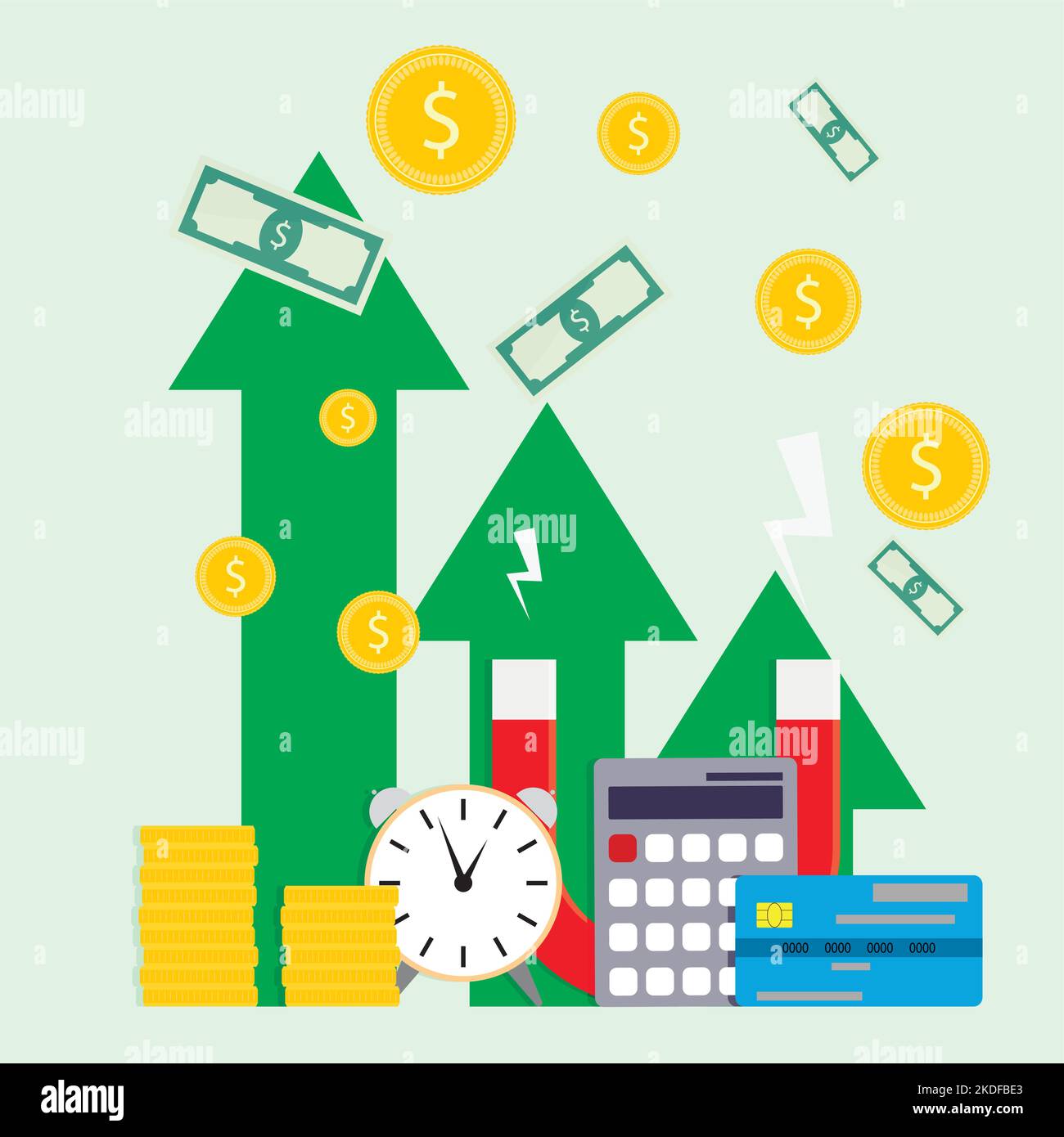 Investment of capital in business, venture invest and attract investor ...