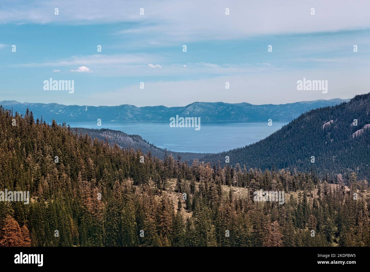 View of Lake Tahoe from the Pacific Crest Trail/Tahoe Rim Trail ...