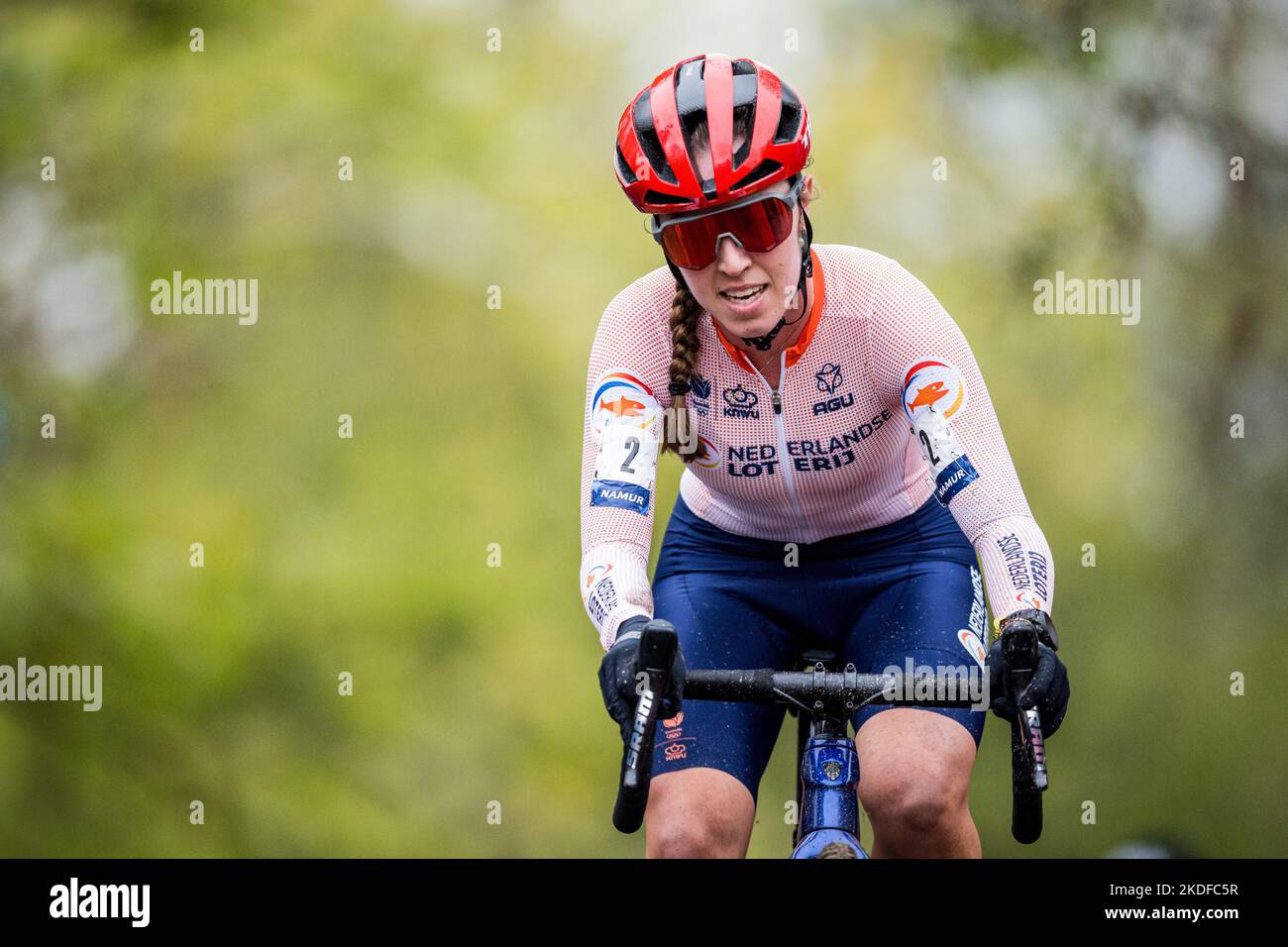 Dutch Shirin van Anrooij pictured in action during the U23 women's race ...