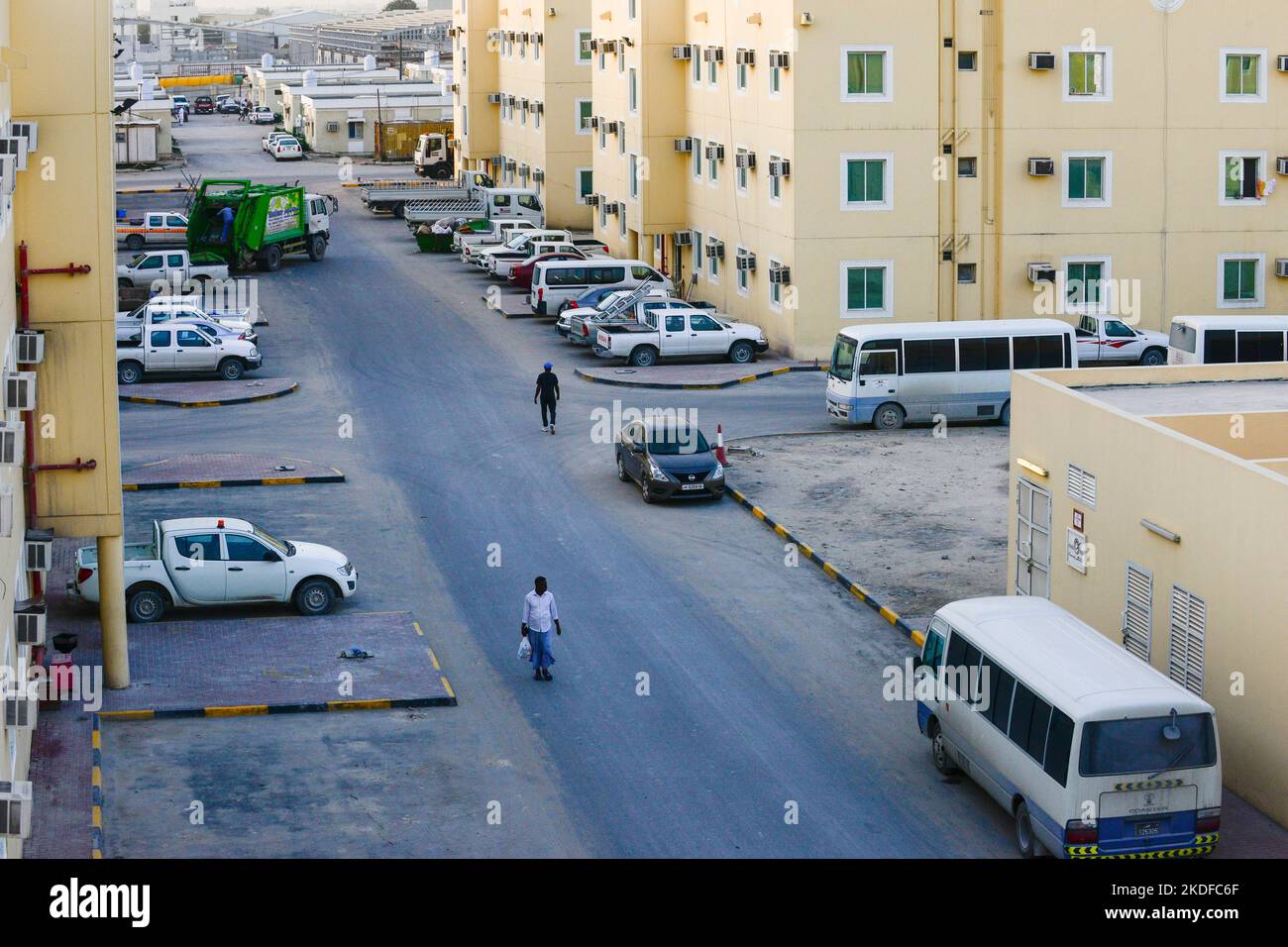 QATAR, Doha, industrial complex, working camp, housing quarter for ...
