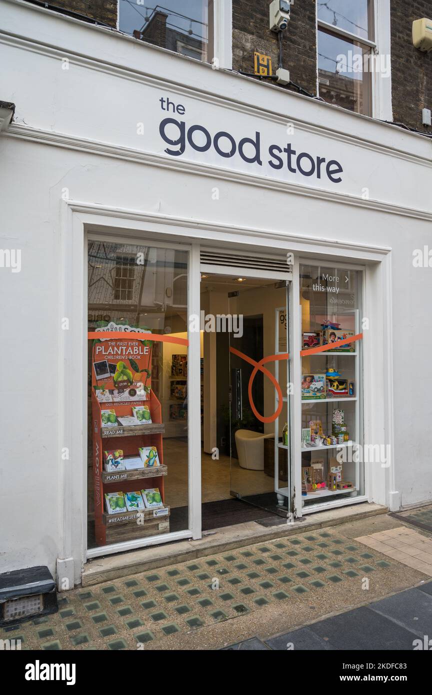 The Good Store, a department store on South Molton Street, set up by leading environmental ...