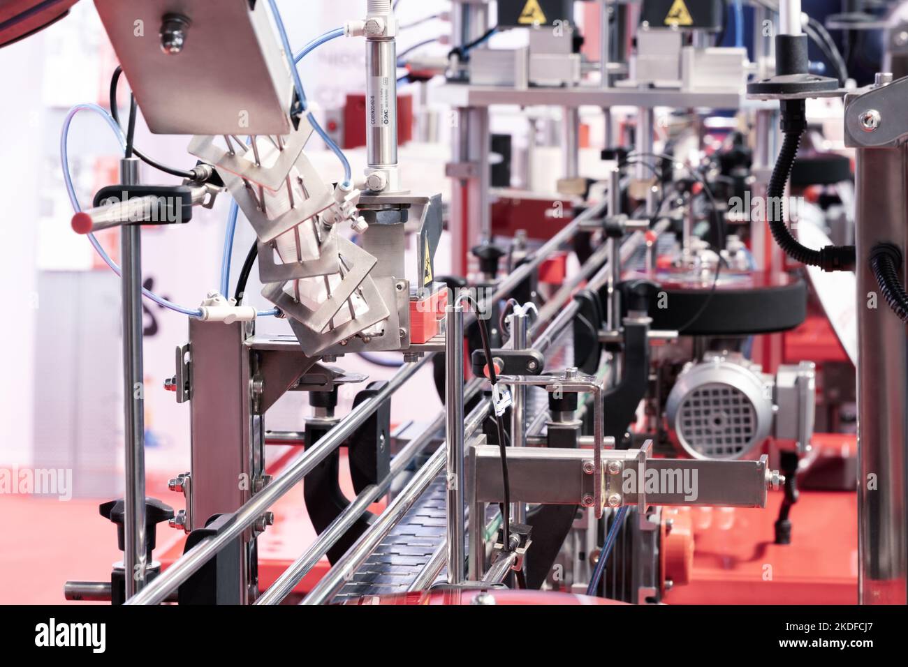 Conveyor Belt Food.Factory for the production of food. Production line ...