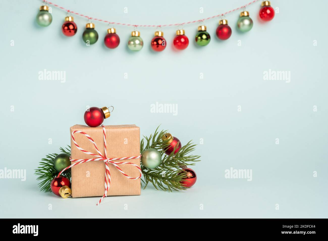 New year gift box Stock Photo - Alamy