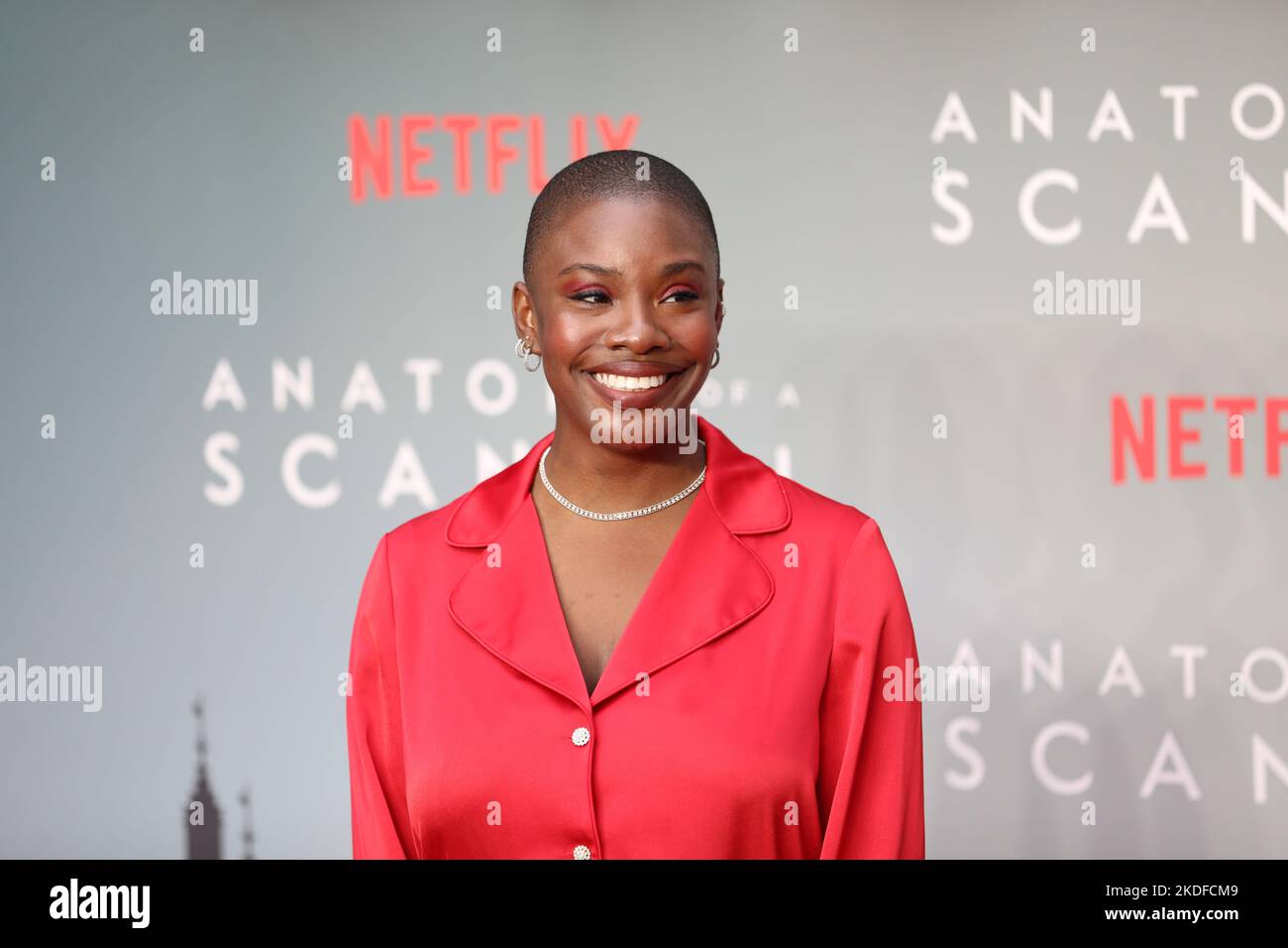 Yomi Adegoke attends the World premiere of 'Anatomy of a Scandal' at ...
