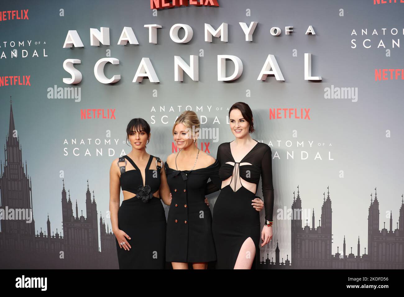 Naomi Scott, Sienna Miller and Michelle Dockery attend the World ...