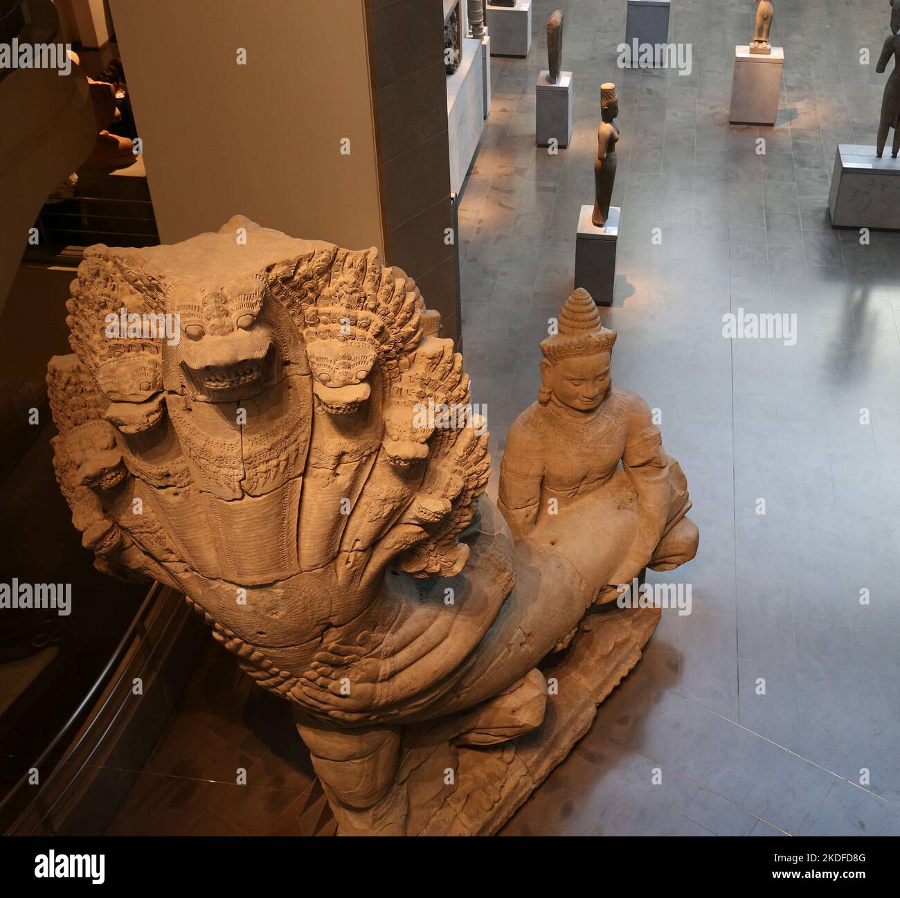 PARIS, FRANCE, OCTOBER 26, 2022 : old asian temple statue at the asian ...